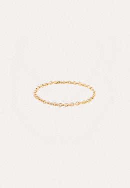 SOLID GOLD MINI CHAIN RING – Adriana Chede Jewellery